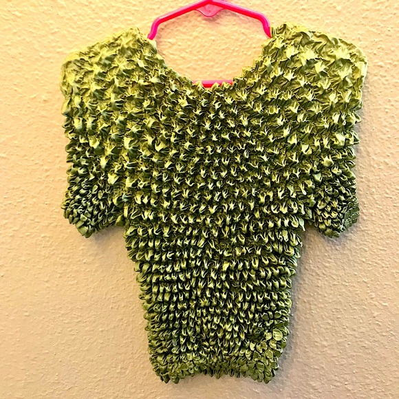 Tops | 3 For 25vtg 9sy2k Popcorn Cottage Core Garden Fairy Stretch Top ...